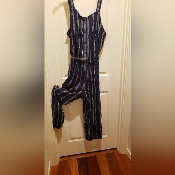 avi via | Pants & Jumpsuits | Avi Via Blue And White Womens Plus ...